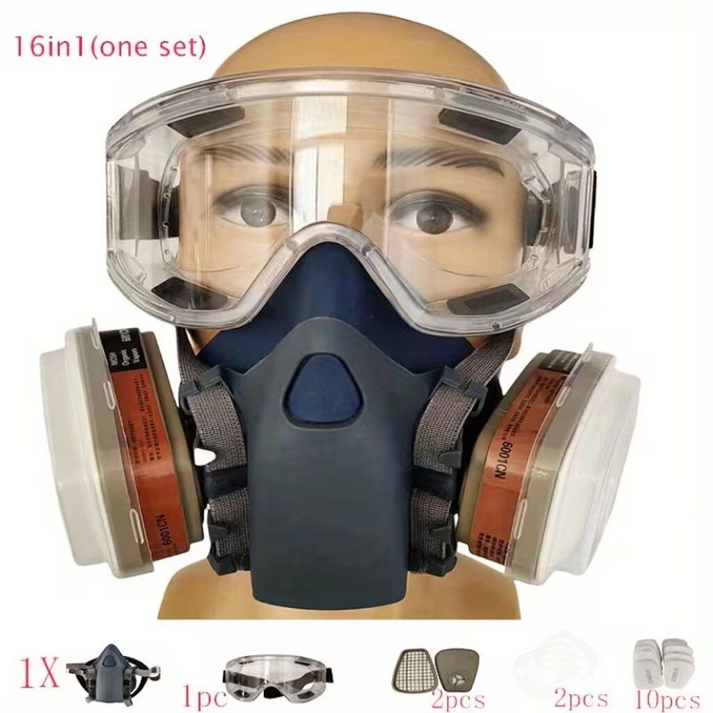 Profesionalni respiratorni set 16-u-1 (model 7502) sa zaštitnim
