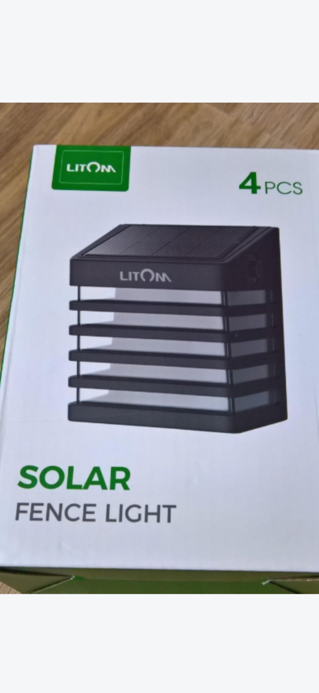 LITOM Solar Fence Light – set od 4 komada - Solarno zidno/svetlo za