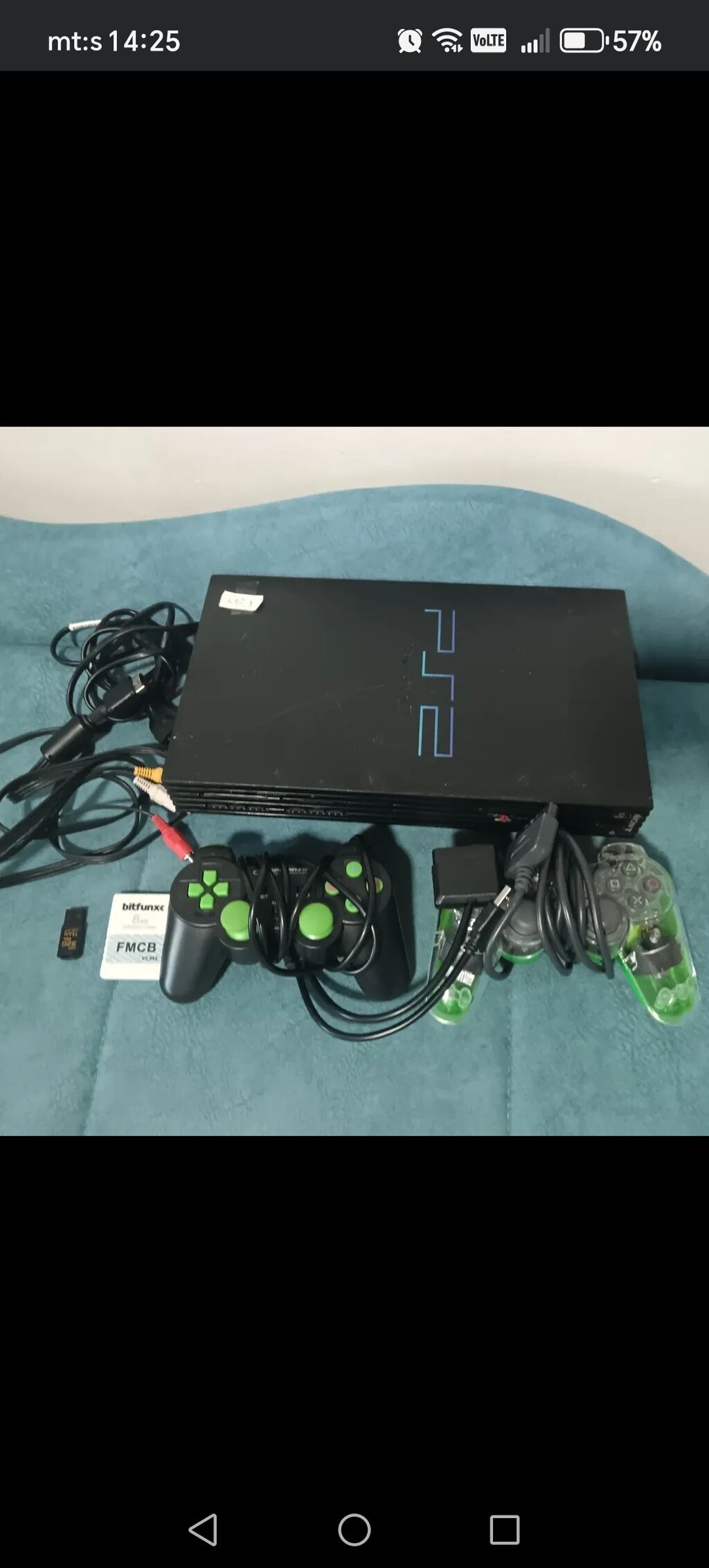 Sony PlayStation 2 (PS2) Slim – komplet za igru U kompletu: - PS2