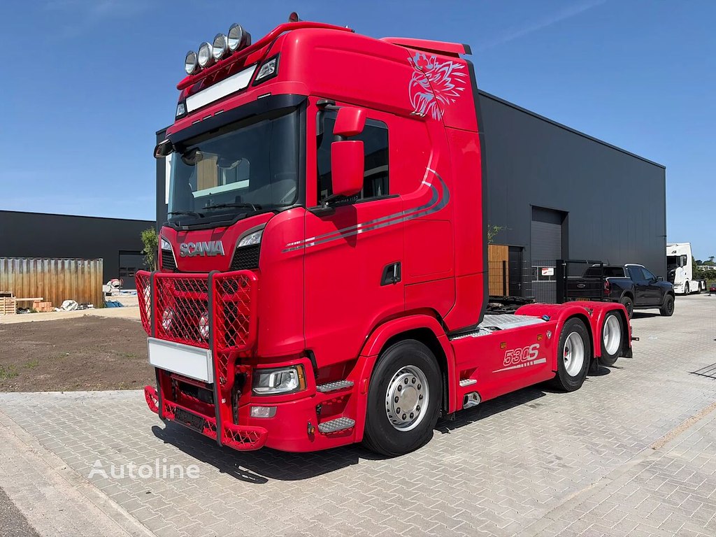 Scania 530S V8 NGS 6x2 tractor, retarder, 10-tires, 396.km, leather, ai tegljač