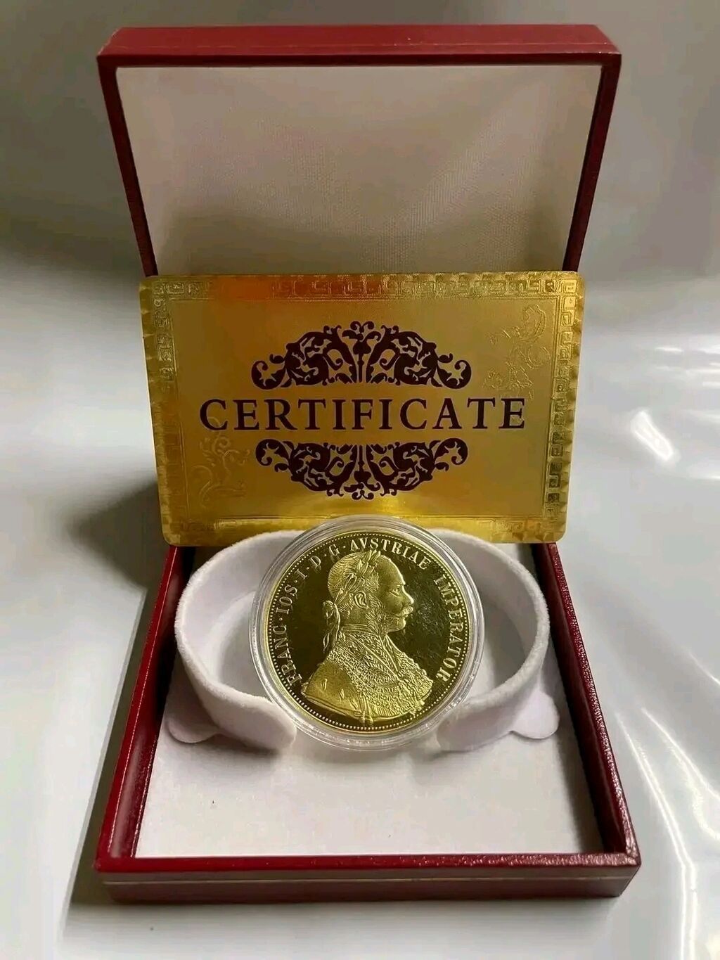 Veliki dukati “Franz Joseph I – Austriae Imperator” u poklon kutiji sa