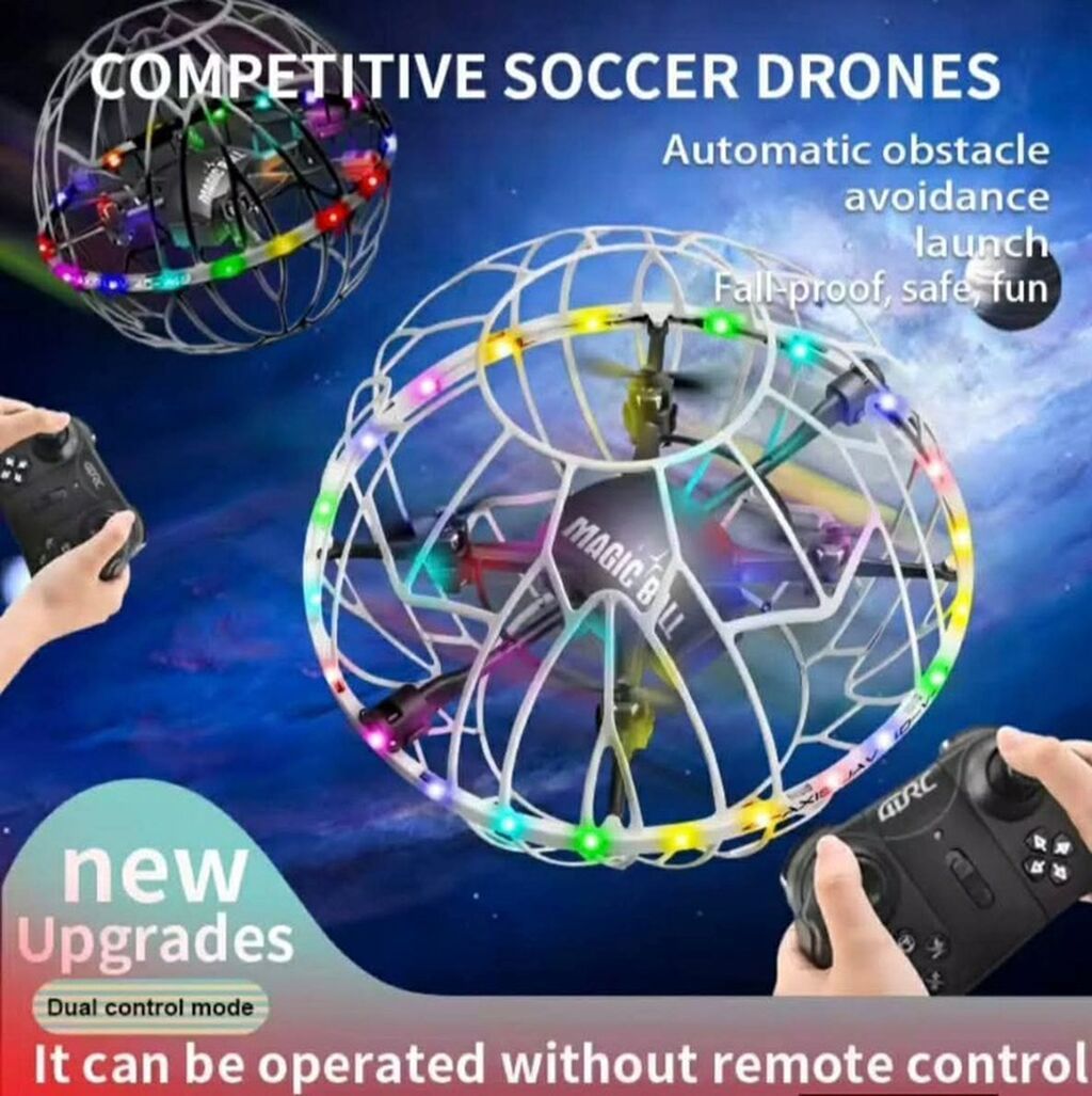 S34 Football Quadcopter Dron sa LED Osvetljenjem Atraktivan i zabavan