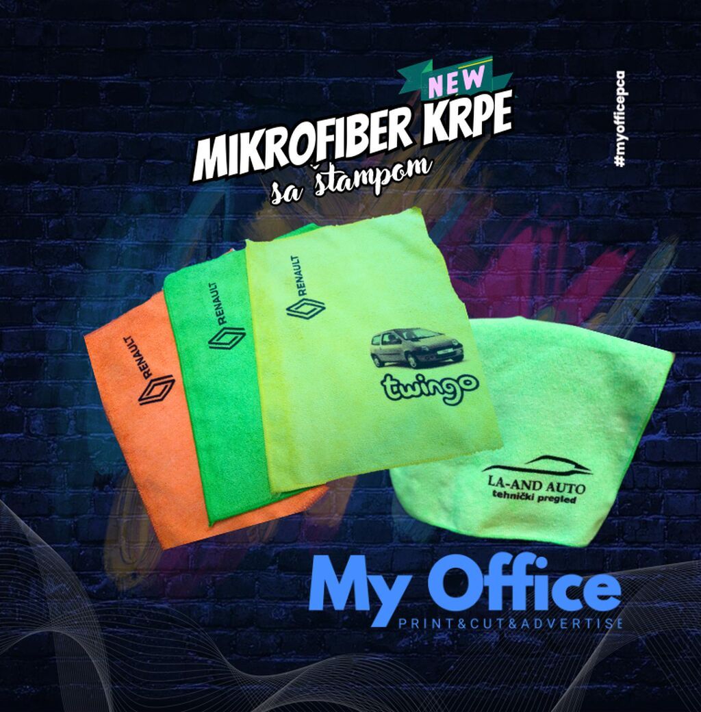 Mikrofiber krpe sa štampom! Mikrofiber krpe sa sublimacionom štampom