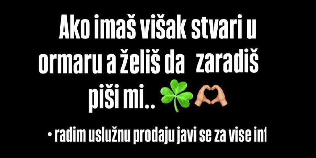 Uslužna prodaja viška stvari iz ormara - Usluga posredovanja u
