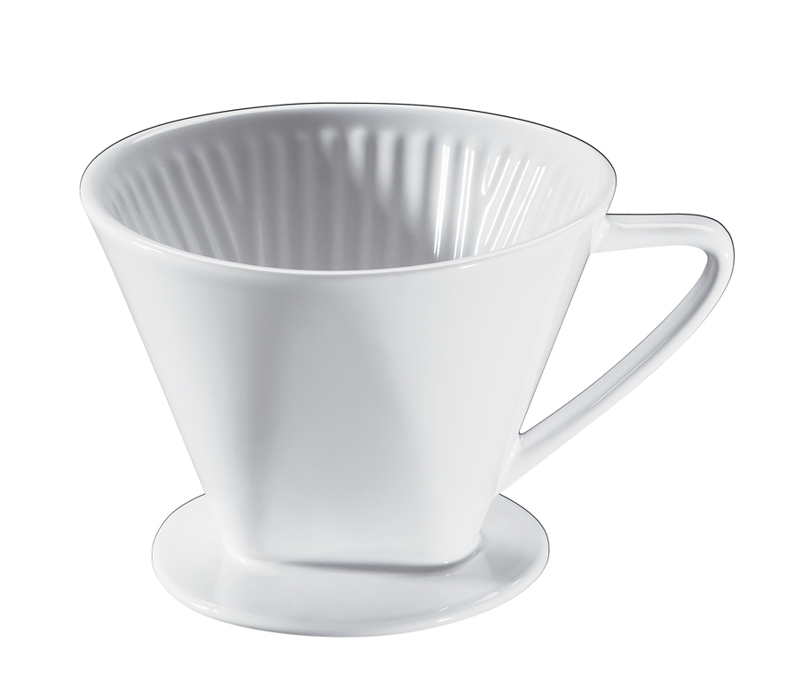 02. PORCELANSKI FILTER ZA KAFU, VELICINE 4 BOJA BELA