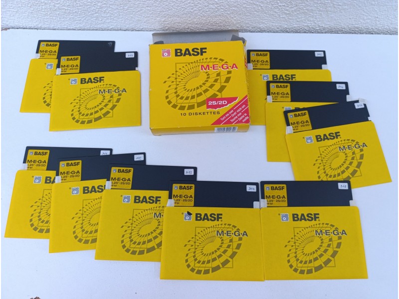 BASF MEGA diskete 5.25" - 2S-2D