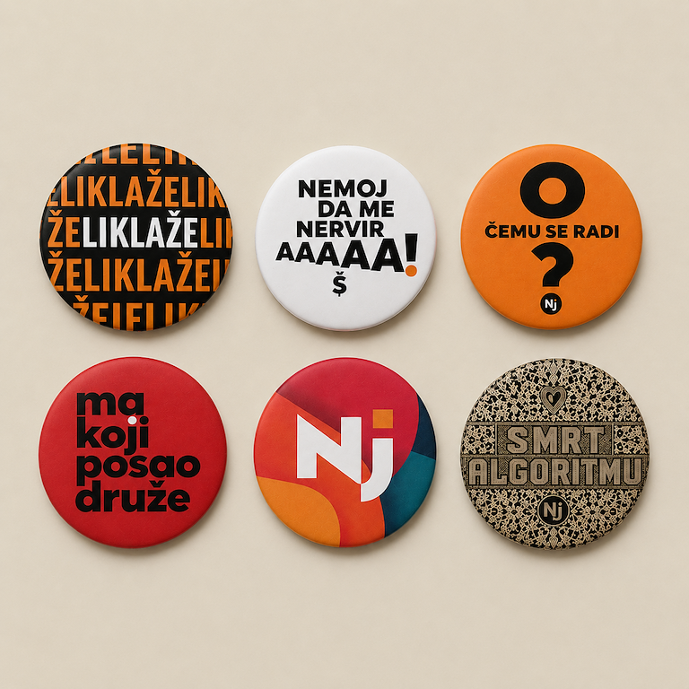 Njuz Bedžs – set od šest bedževa