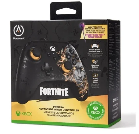 GAMEPAD POWERA FORTNITE BLACK WIRED XBOX ONE XBOX SERIES S/X PC