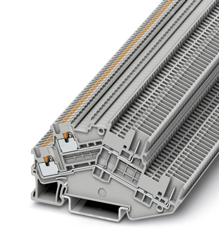 Phoenix Contact 3214495 dvospratni terminalni blok 3,5 mm brzi prikljucak sivi 50 kom.