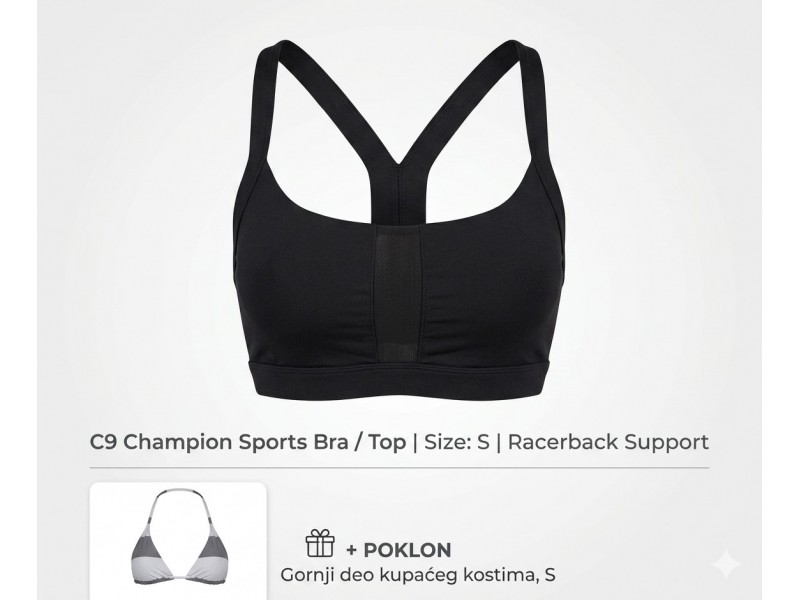 C9 sportski top bra+ POKLON gornji deo kupaceg