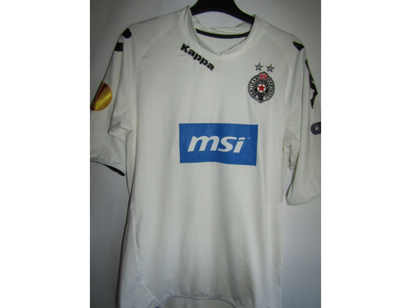 FK Partizan Kappa Vujović igrački dres Liga Evrope