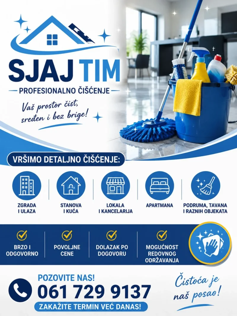 Vršimo kvalitetno čišćenje i redovno održavanje
