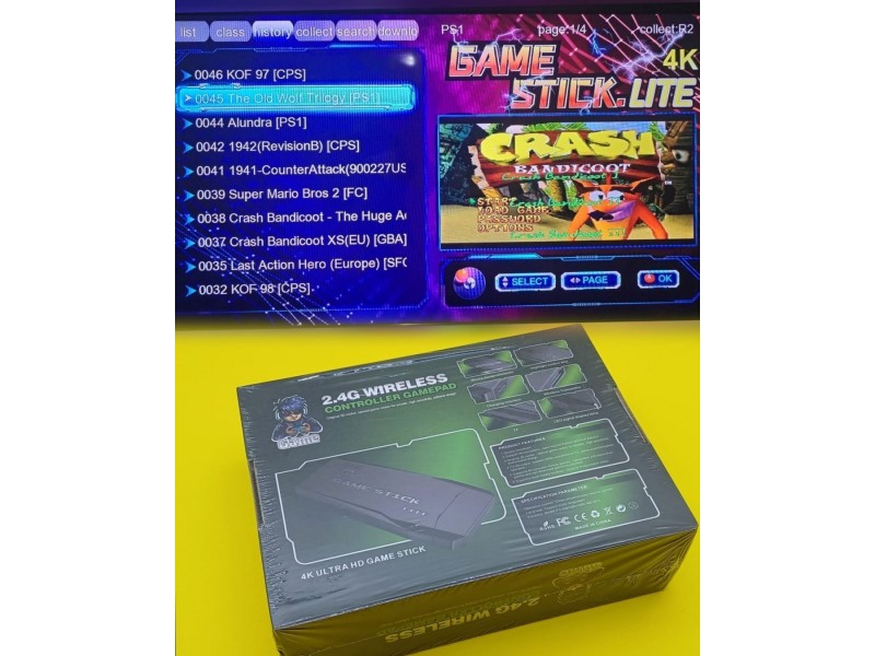 Game Stick Konzola sa Retro Igricama - NOVO