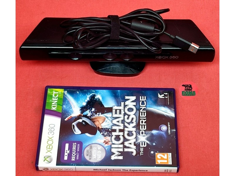 Kinect senzor XBox 360 + Orig. Igra - Michael Jackson
