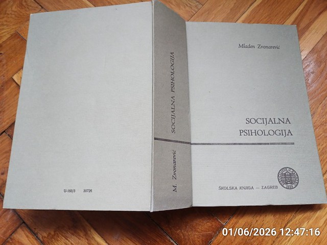 MLADEN ZVONAREVIĆ, SOCIJALNA PSIHOLOGIJA