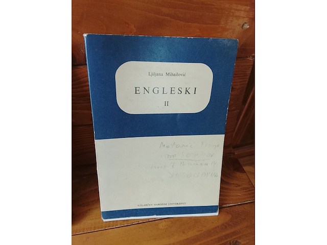 ENGLESKI Druga knjiga -  Ljiljana Mihailović