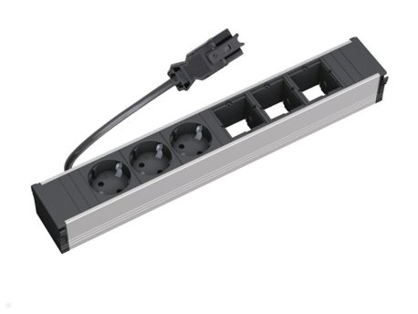 BACHMANN CONI napojni modul 3x šuko+ 3x prazno mesto, kabl 0,2m GST18