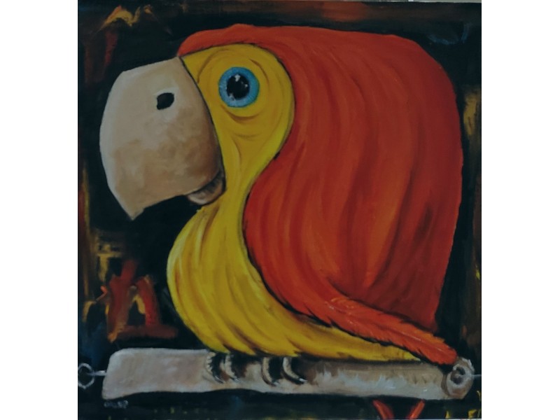 Papagaj 30 x 30 cm