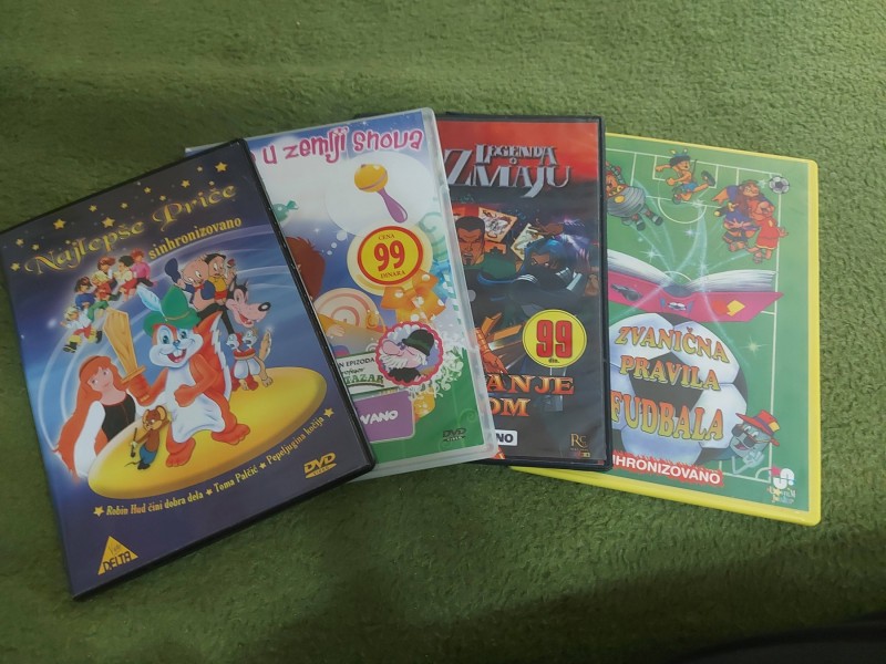 DVD crtani filmovi 4kom