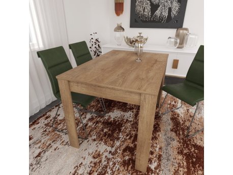 HANAH HOME Trpezarijski sto Single 120 Caucasian Hrast OUTLET
