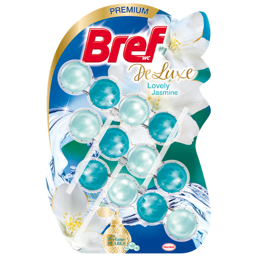 Bref WC osveživač DeLuxe Jasmine 3x50g