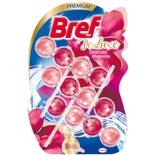 Bref WC osveživač DeLuxe Magnolia 3x50g