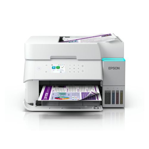 Epson C11CL43404 L6376 EcoTank, print-scan-copy, Color, A4, 4800X1200, LAN, Wi-Fi, ADF, LCD, Duplex print @ scann, White