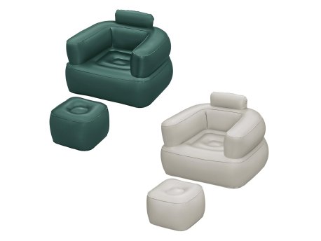 BESTWAY Comfi Cube fotelja na naduvavanje sa tabureom 107x99x80 cm (dve boje)
