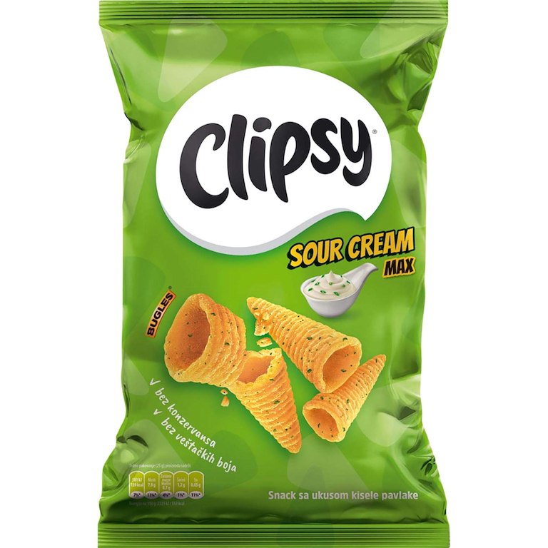 Chipsy flips max sour cream 70g chipsy