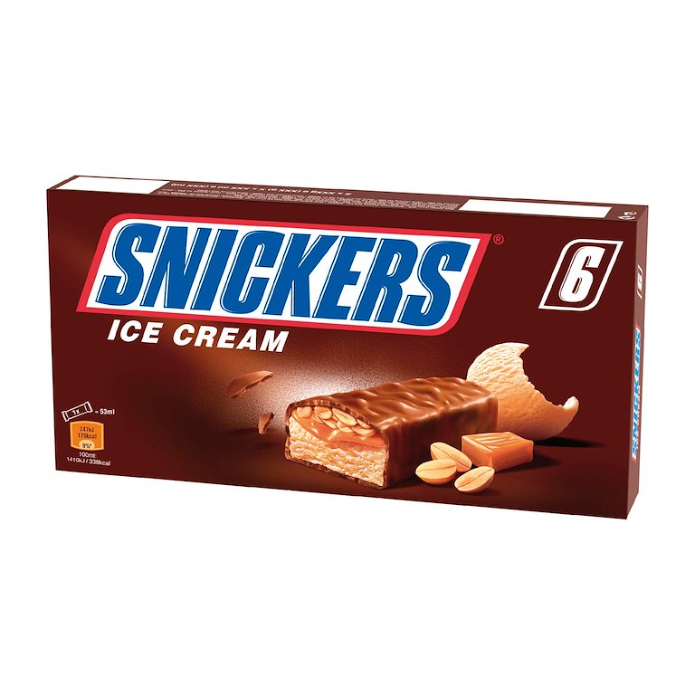 Snikers sladoled multipak 6x45,6g