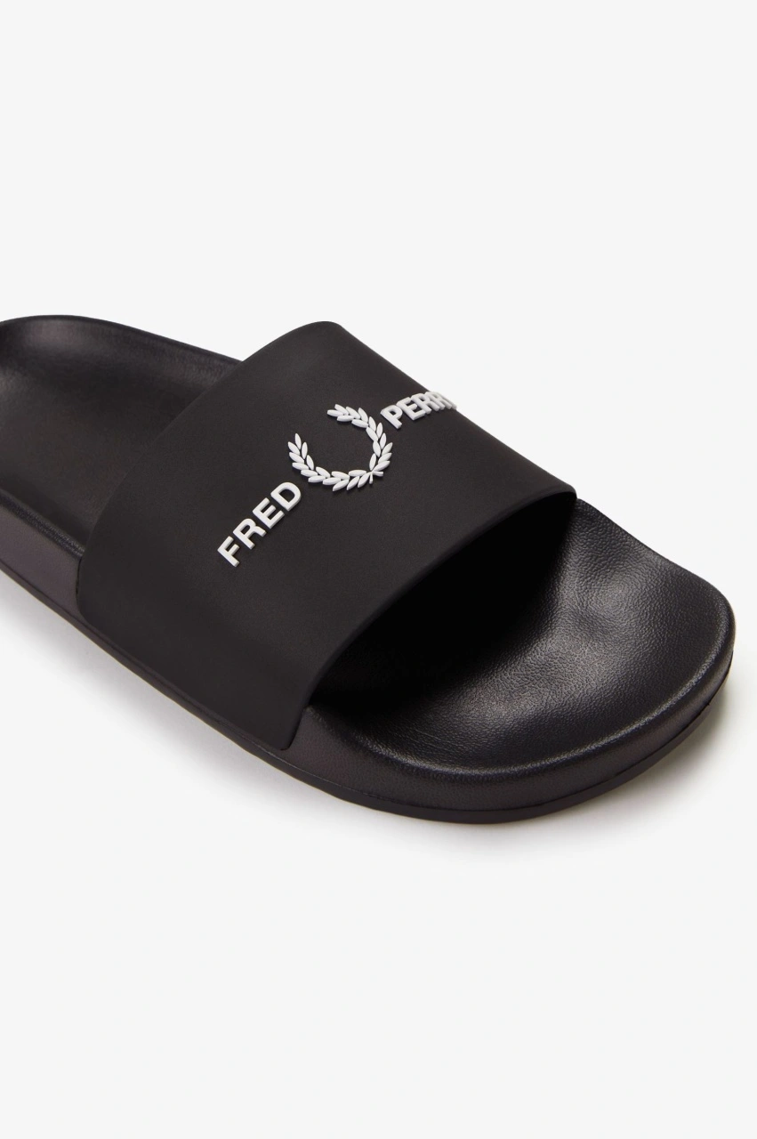 FRED PERRY BRANDED PAPUČE BLKW