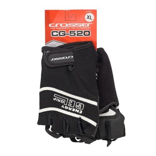 Rukavice CROSSER CG-520 SHORT FINGER black M