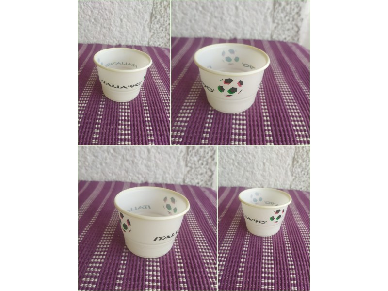 Vintage Plastična Čaša "ITALIA '90"