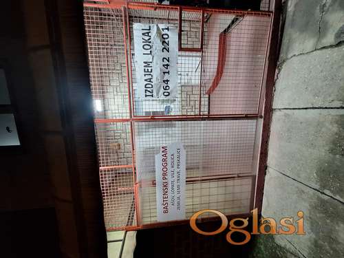 Izdajem lokal 21m2 Rumenka, glavni put