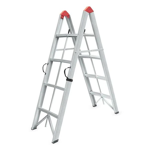 SuperStep Duple Sklopive Štapne Alu Merdevine 2x4 158cm
