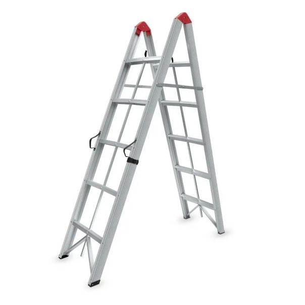 SuperStep Duple Sklopive Štapne Alu Merdevine 2x5 188cm