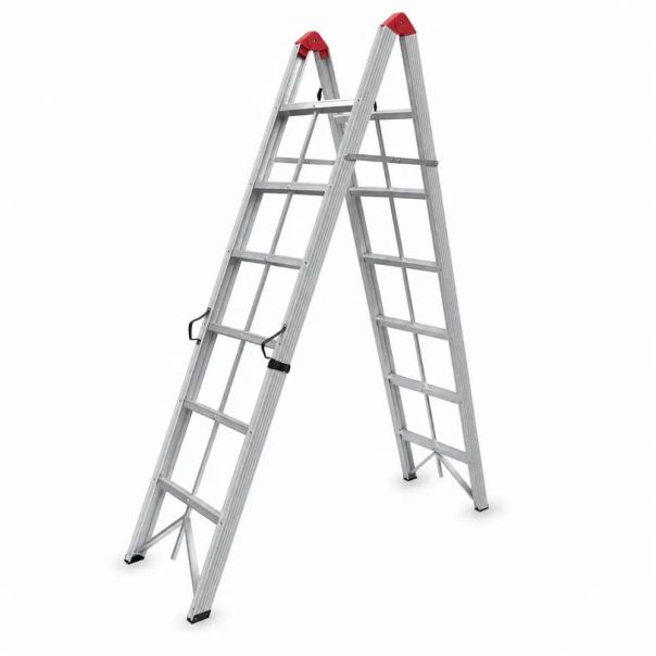 SuperStep Duple Sklopive Štapne Alu Merdevine 2x6 218cm