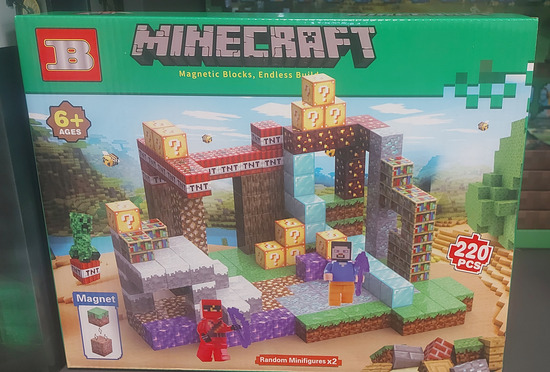 Minecraft magnetne kocke 220kom - NOVO