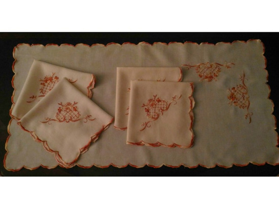 Vintage vezene šustikle set 5 kom 999 din