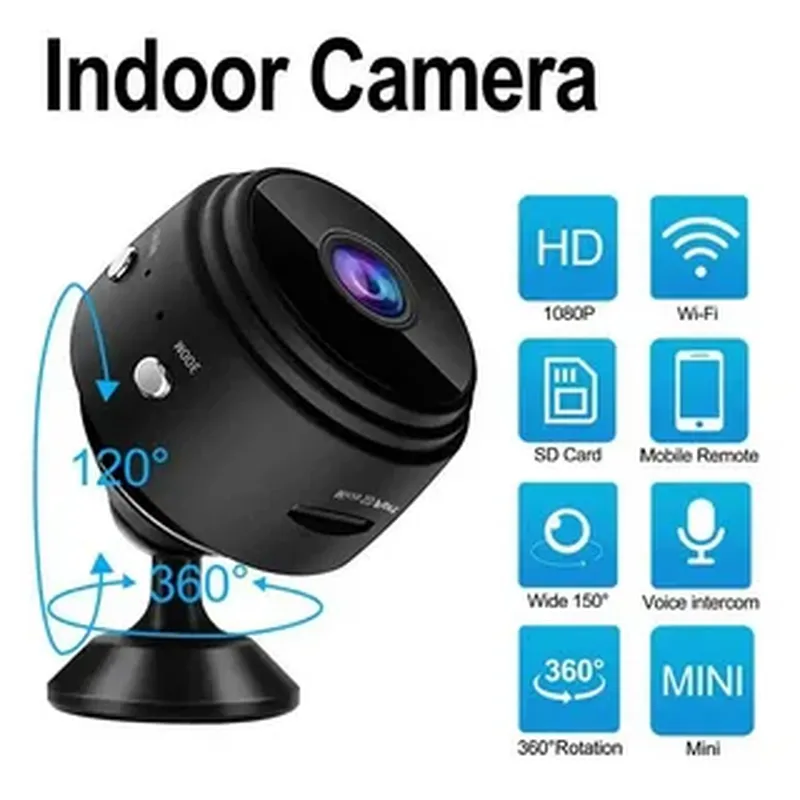Mini WiFi Kamera A7 1080P – Diskretna Sigurnosna Kamera za Dom i Auto