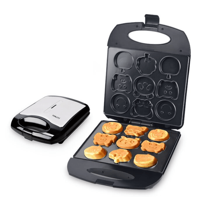 Sokany Aparat za Waffle i Tople Sendvice 750W – 9 Wafela Odjednom