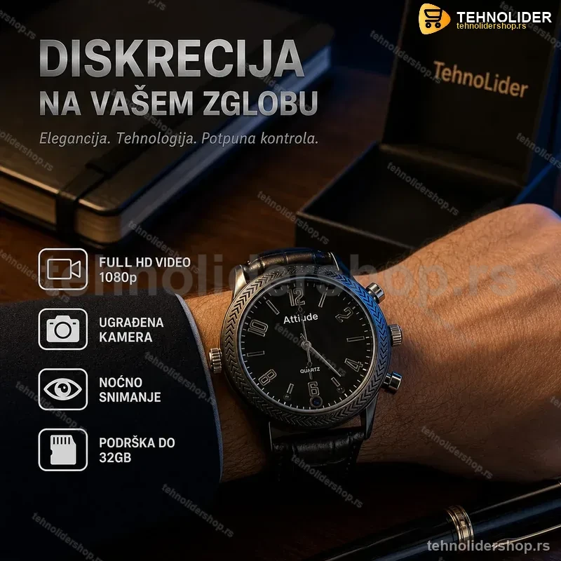 Sat sa Skrivenom Kamerom 1080P – Diskretno Snimanje u Stilu
