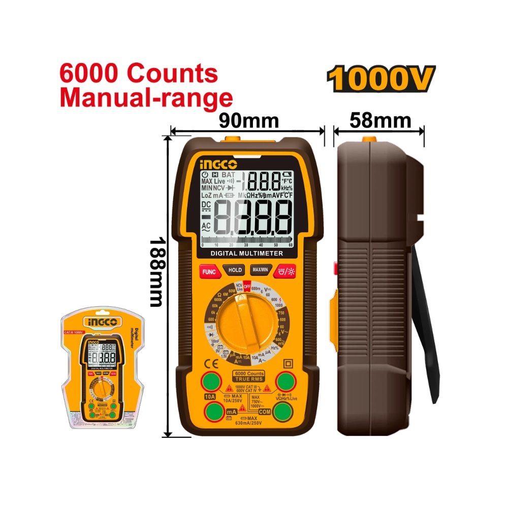 INGCO DM310002 digitalni multimetar 1000v superID: EK000839216