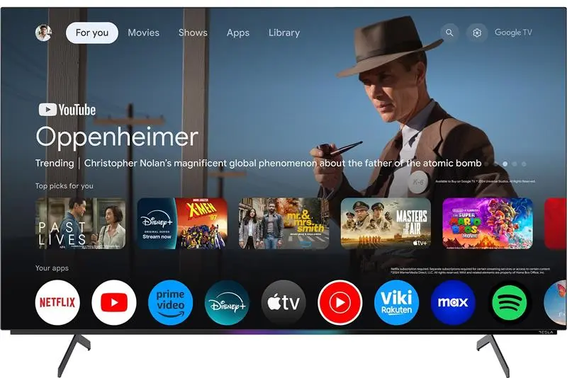 TESLA Smart Televizor O65S949GUS, OLED, 65", UHD, Google TV, Sivi