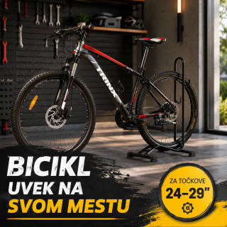 Podni stalak za bicikl 24–29” – čelični parking držač sa kukama
Karakteristike