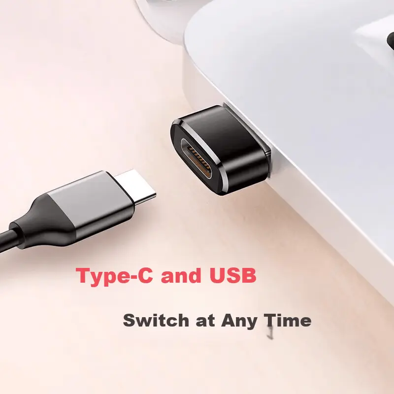 Soaiy Adapter V6 Lavalier, Type-C na USB, Crni