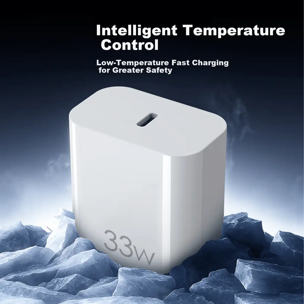 J.ZAO GaN Punjač za Apple i Android uređaje, 33W/30W, Type-C na Type-C, 1.5 m, Beli