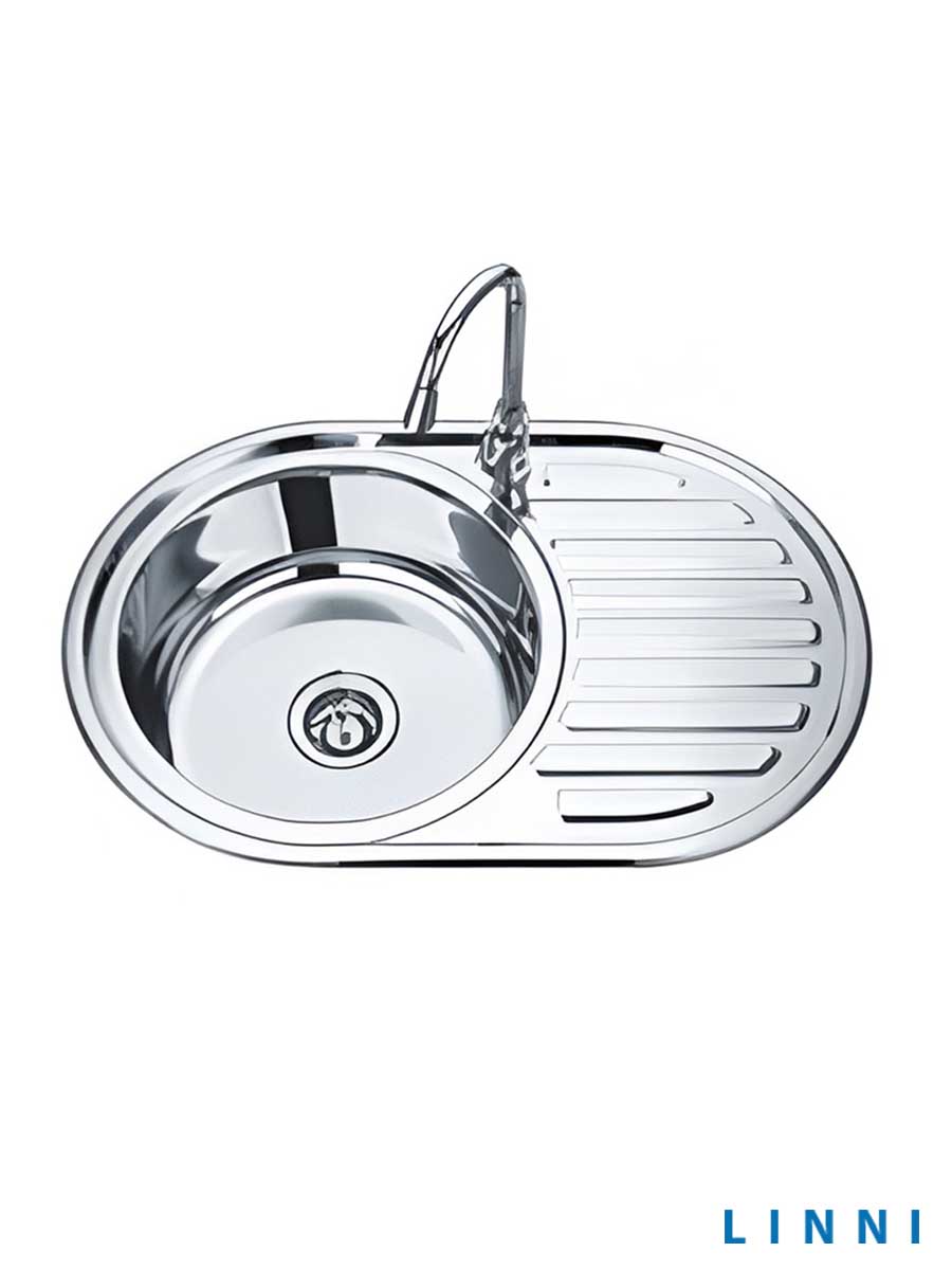 Ugradna sudopera Linni 7750 PF/L Inox ø90 77x55cm