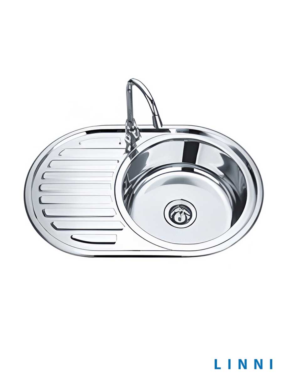 Ugradna sudopera Linni 7750 PF/D Inox ø90 77x55cm