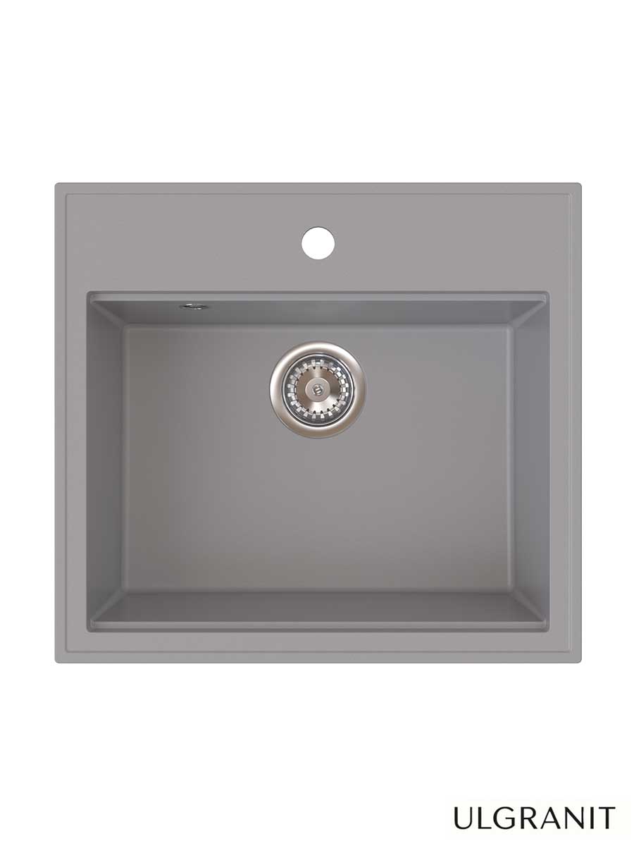 Granitna sudopera Ulgranit 56x51cm Siva ULG560 ø90